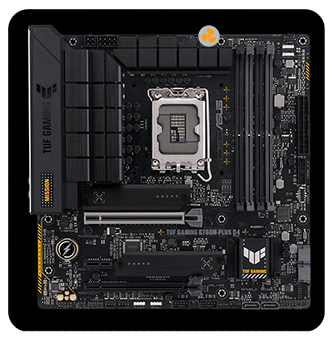 ASUS TUF GAMING B760M-PLUS DDR4 M-ATX Motherboard LN131622 - TUF GAMING ...