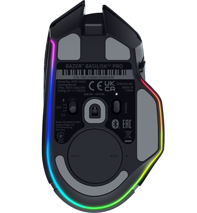 Razer Basilisk V3 Pro Optical RGB Wireless Gaming Mouse LN128283 - RZ01 ...