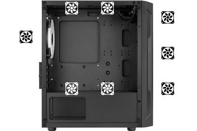 AeroCool Trinity V2 Mini Tower micro-ATX Case LN128109 - ACCS-PV32033 ...