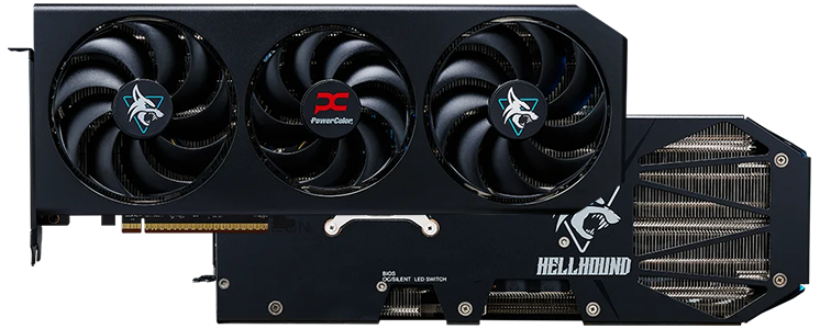 PowerColor AMD Radeon RX 9070 HELLHOUND 16GB GDDR6 Graphics Card ...