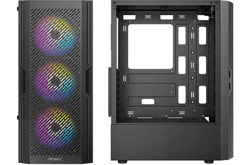 Antec AX20 Black Tempered Glass Mid-Tower ATX Case LN131206 - 0-761345 ...