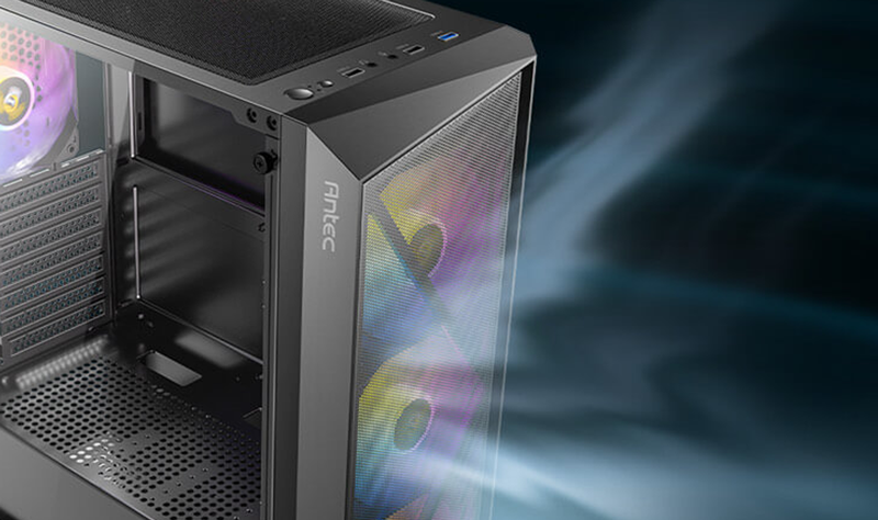 Antec AX67 ARGB Black Tempered Glass Mid-Tower ATX Case LN158338 - 0 ...
