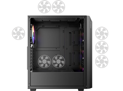 Antec AX67 ARGB Black Tempered Glass Mid-Tower ATX Case LN158338 - 0-761345-10207-0 | SCAN UK