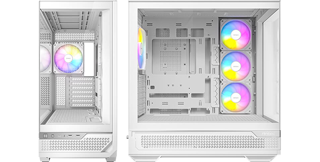 Antec C7 ARGB Mid Tower Tempered Glass PC Gaming Case White LN149685 ...