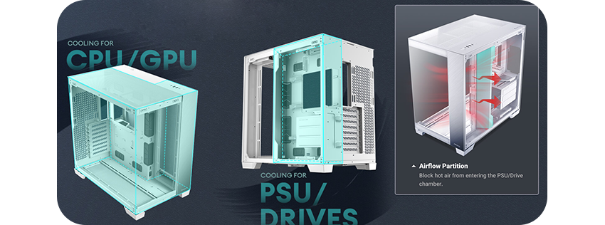 Antec C8 Aluminium Full Tower Tempered Glass PC Gaming Case White ...