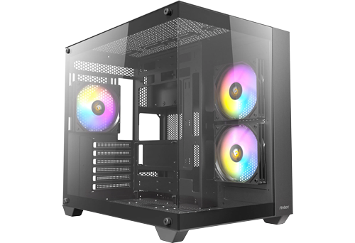 Antec CX800 ARGB ATX Mid Tower Tempered Glass Black PC Gaming Case ...