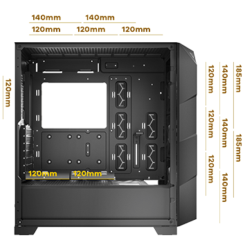 Antec DP503 Mesh Mid Tower Tempered Glass PC Gaming Case LN126918 - 0 ...