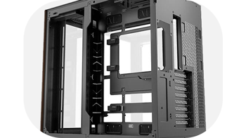 Antec C8 Curve Wood Full Tower Tempered Glass PC Gaming Case Black ...