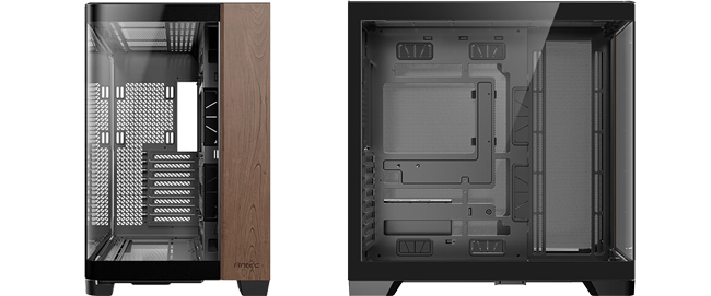 Antec C8 Curve Wood Full Tower Tempered Glass PC Gaming Case Black ...