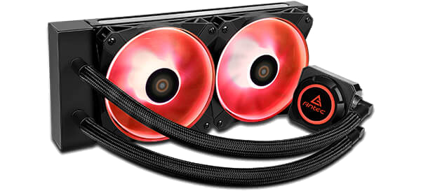 Antec 240mm Kuhler H2O K240 RGB Intel/AMD CPU Liquid Cooler LN107649 ...