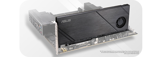 ASUS Hyper M.2 PCIe x16 Gen 5 NVMe Card with 4x M.2 Slots LN142818 ...