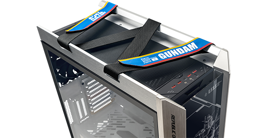 ASUS ROG Strix Helios Gundam Ltd Edition Aluminium Tempered Glass Midi ...