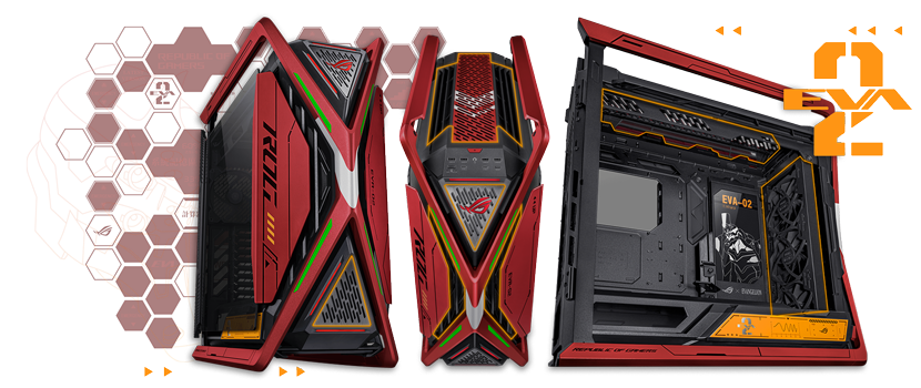 ASUS ROG Hyperion EVA-02 Edition Full Tower PC Case LN150718 - 90DC00F4 ...