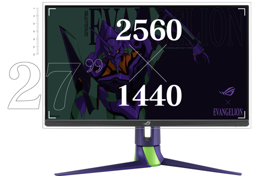 ASUS 27" Quad HD 270Hz G-SYNC Compatible IPS HDR EVA Edition Gaming ...