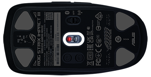 ASUS ROG Strix Impact III Ambidextrous Wireless/Wired Optical Gaming ...