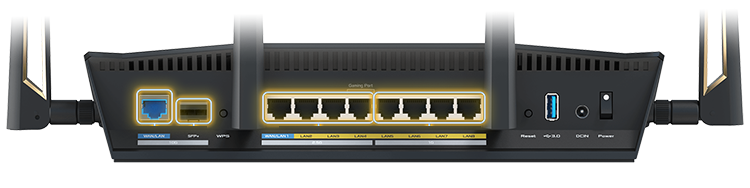ASUS RT-BE88U Dual-Band WiFi 7 Router with AiMesh LN148156 - 90IG08V0 ...