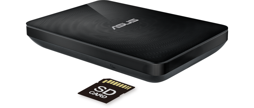 Asus Wireless 1TB WiFi Portable HDD with USB3.0, NFC Card Reader ...