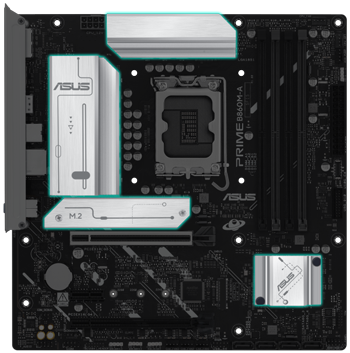 ASUS PRIME B860M-A-CSM Intel Micro-ATX Motherboard LN154662 - 90MB1K00 ...