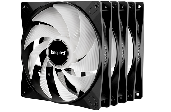 be quiet! Light Wings LX High Speed 140mm ARGB Black PWM Triple Fan ...