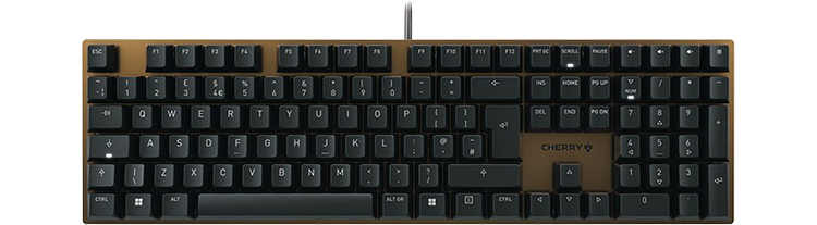 CHERRY KC 200 MX Silent Red Mechanical Wired Keyboard Black LN142615 - G80-3950LHBGB-2 | SCAN UK