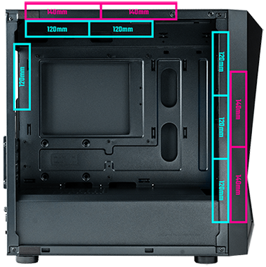 Cooler Master CMP 320 ARGB microATX PC Case LN136083 - CP320-KGNN-S00 ...