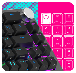 Cooler Master CK720 65% Hot-Swappable Mechanical Space Grey Gaming ...