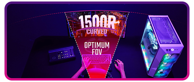 Cooler Master 27" Full HD 240Hz Adaptive Sync HDR Curved Monitor ...