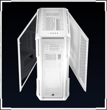 CORSAIR 5000T White Tempered Glass Mid-Tower ATX PC Case LN152952 - CC ...
