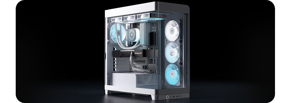 Corsair Frame 4500X RS-R ARGB White Tempered Glass Modular Mid Tower PC Case LN159872 - CC ...