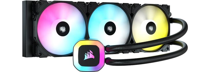 Corsair H150 RGB 360mm Intel/AMD CPU Liquid Cooler LN140884 - CW ...