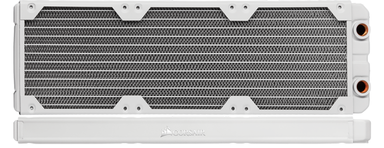Corsair Hydro X XR5 White 360mm Copper Water Cooling Radiator LN111427 ...
