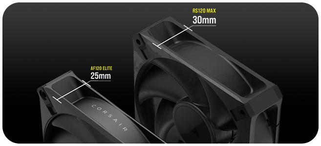 CORSAIR RS120 MAX 120mm PWM Thick Fans - Single Pack LN147716 - CO ...