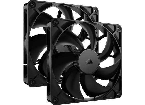 Corsair RS140 PWM 140mm Fan Dual Pack - Simplified Control - Daisy ...