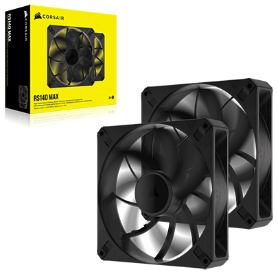 CORSAIR RS140 MAX 140mm PWM Thick Fans - Dual Pack LN147714 - CO ...