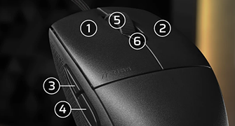 Corsair M55 Lightweight Black Wired Gaming Mouse LN151064 - CH-930F000 ...