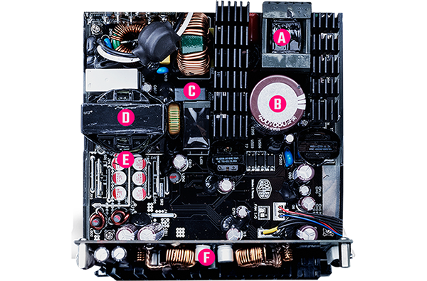 CoolerMaster XG650 650 Watt Fully Modular 80+ Platinum PSU/Power Supply ...