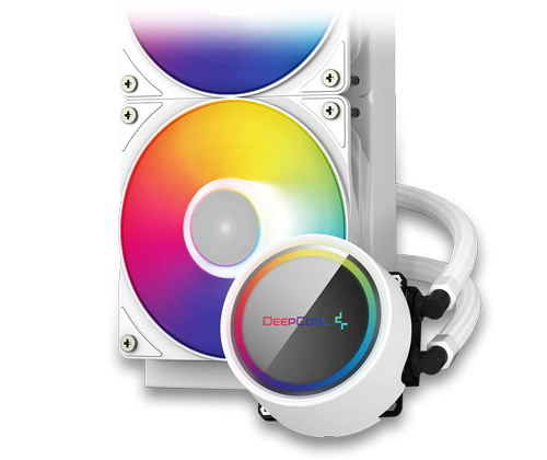 DeepCool GAMMAXX L240 ARGB WH AIO Liquid/Water CPU Cooler LN128824 - DP ...