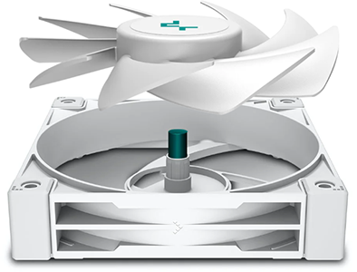 DEEPCOOL AK400 White CPU Cooler, 1x 120mm Fan, Single Tower, 4x Direct ...