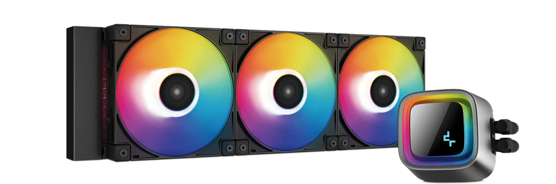 DeepCool LS720 ARGB AIO Liquid/Water 360mm CPU Cooler Black LN128828 ...