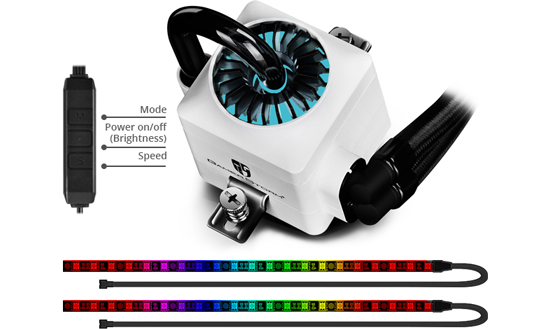 DeepCool CAPTAIN 360 EX WHITE RGB AIO CPU Water Cooler LN85888 - DP-GS ...