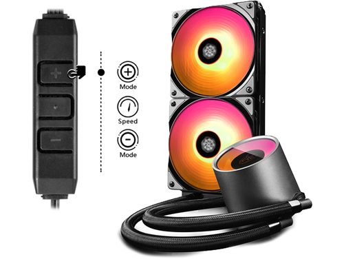 Deepcool Castle 240mm RGB AIO CPU Water Cooler with Controller LN90633 ...