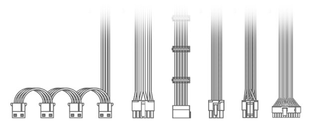 DeepCool PX Series PX1000-G 1000Watt Fully Modular PCIe Gen 5 80+ Gold ...