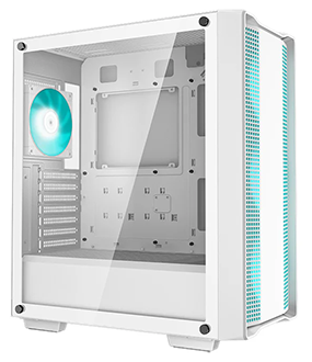 DeepCool CC560 V2 White Mid Tower Tempered Glass PC Gaming Case ...