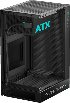 DeepCool CH170 Digital Black SFF MiniITX PC Gaming Case LN152113 - R ...