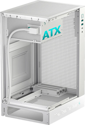 DeepCool CH170 Digital White SFF MiniITX PC Gaming Case LN152114 - R ...