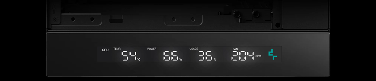 Deepcool CH270 Digital Black Tempered Glass MicroATX/Mini-ITX Case ...