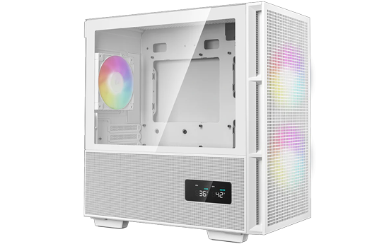 Deepcool CH360 White Tempered Glass MicroATX/Mini-ITX Case LN152110 - R ...