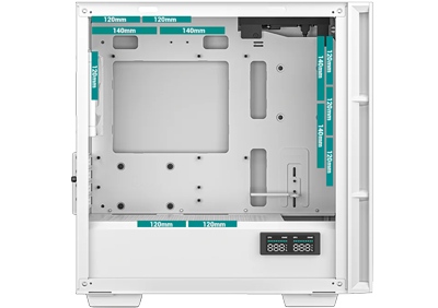 Deepcool CH360 White Tempered Glass MicroATX/Mini-ITX Case LN152110 - R ...