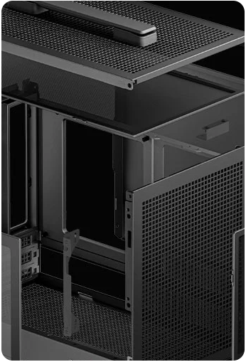 DeepCool CH160 Tempered Glass Black SFF mini ITX Gaming Case LN152111 ...