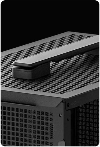 DeepCool CH160 Tempered Glass Black SFF mini ITX Gaming Case LN152111 ...